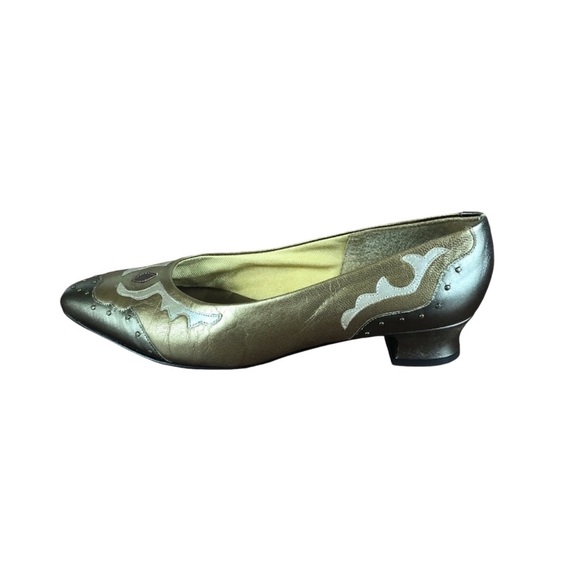 Selby | Shoes | Vintage Selby Western Slip On Embellished Heels | Poshmark
